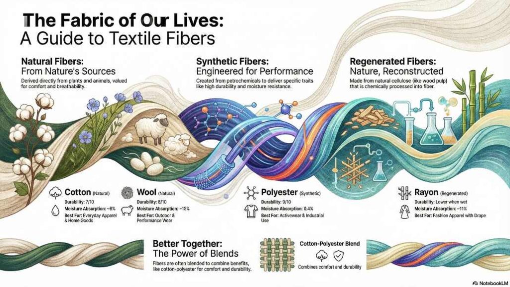 Guide to Natural, Synthetic and Regenerated Textile Fibers